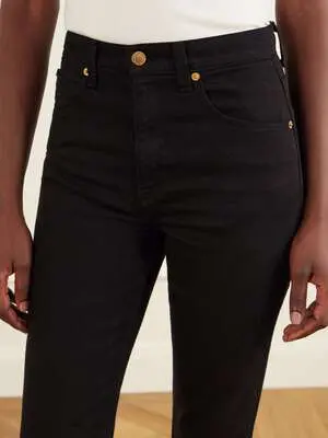 JAMIE HALLER The Slim Stovepipe Skinny-leg Denim Pants