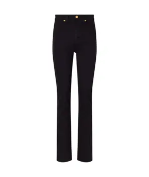 JAMIE HALLER The Slim Stovepipe Skinny-leg Denim Pants - Black