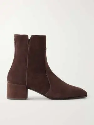 JIMMY CHOO Eliot 45 Suede Ankle Boots - Chocolate