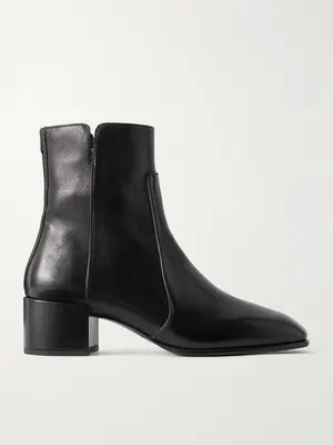 JIMMY CHOO Eliot 45 Ankle Boots In Full-grain Leather - Black