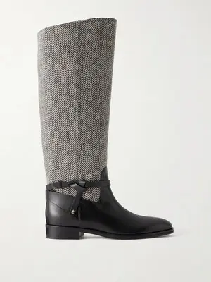 JIMMY CHOO Lawton Knee High Boots - Black