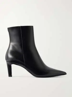 JIMMY CHOO Frankie 65 Leather Ankle Boots - Black