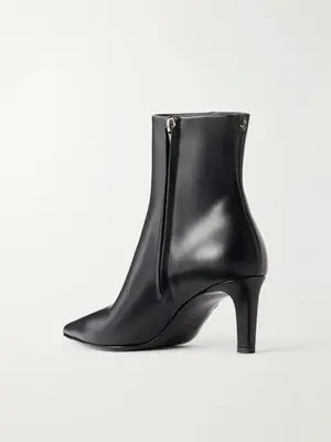 JIMMY CHOO Frankie 65 Leather Ankle Boots - Black