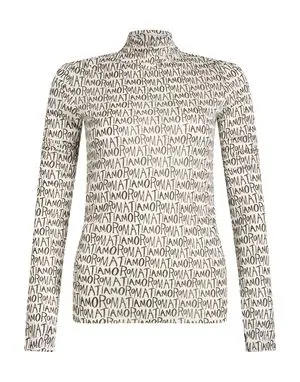 ALYSI T-shirt Ivory Size Modal, Wool