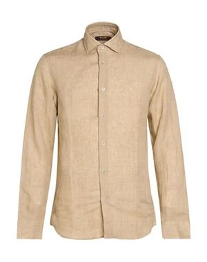 MOORER Shirt Sand Size Linen