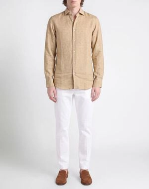 MOORER Shirt Sand Size Linen