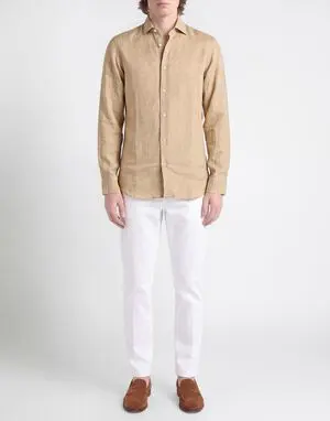 MOORER Shirt Sand Size Linen