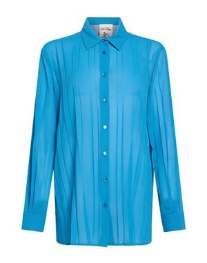 SEMICOUTURE Shirt Azure Size Polyester - Blue
