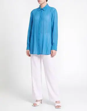 SEMICOUTURE Shirt Azure Size Polyester