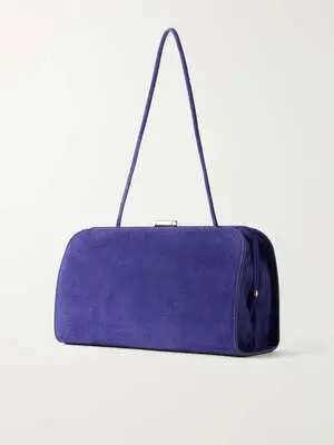 LOEFFLER RANDALL Zella Suede Clutch - Purple