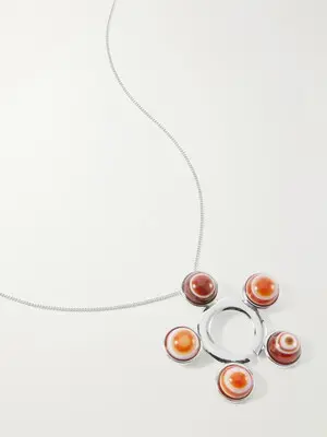 LEMAIRE Agate Necklace - Silver