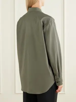 Auralee Cotton Twill Button-down Shirt
