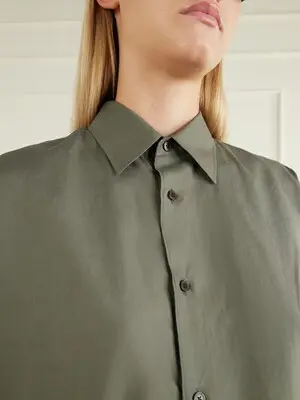 Auralee Cotton Twill Button-down Shirt