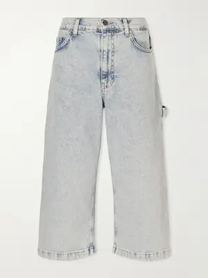 SANDERLAK Low-rise Wide-leg Jeans - Blue