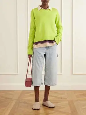 SANDERLAK Low-rise Wide-leg Jeans