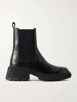 JIMMY CHOO Tamia Leather Ankle Boots - Black