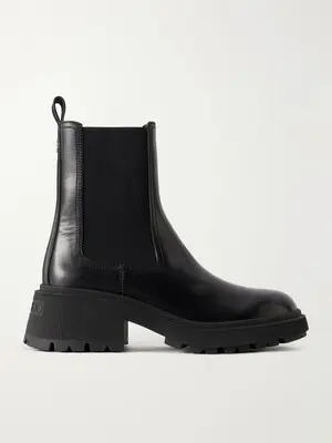 JIMMY CHOO Tamia Leather Ankle Boots - Black