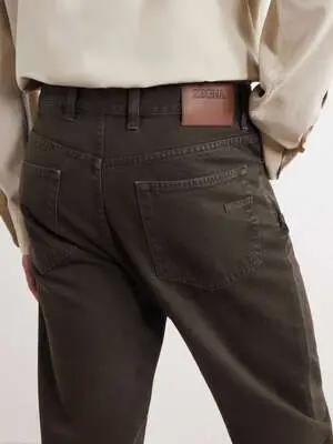 Zegna Roccia Slim-fit Garment-dyed Jeans