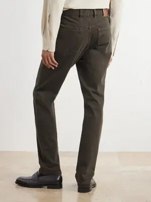 Zegna Roccia Slim-fit Garment-dyed Jeans
