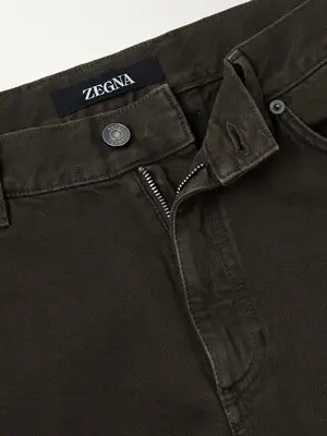 Zegna Roccia Slim-fit Garment-dyed Jeans