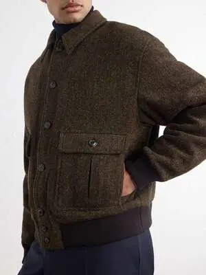 VALSTAR Colin Virgin Wool Bomber Jacket