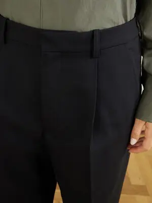 Auralee Wool And Cotton-blend Straight-leg Pants