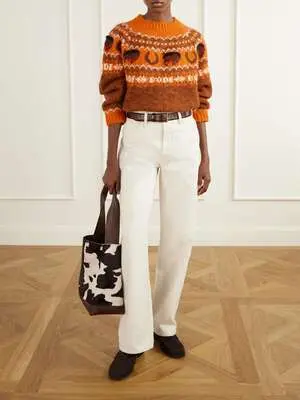 BODE Corral Fair Isle Alpaca-blend Sweatshirt