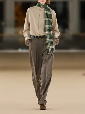 Auralee 100% Wool Button-down Shirt - Neutrals