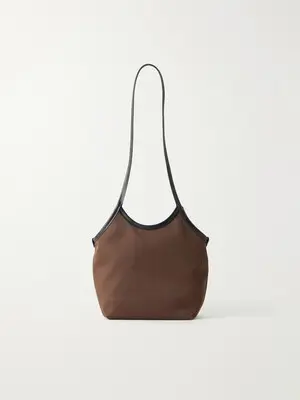 VALESQUE Cami Leather-trimmed Shoulder Bag