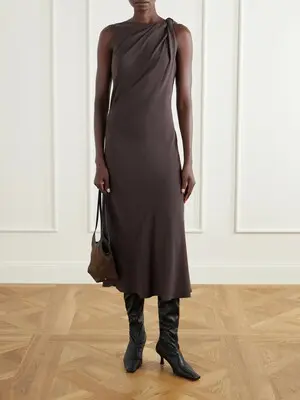 VALESQUE Cami Leather-trimmed Shoulder Bag