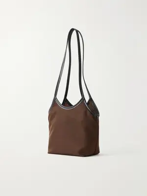 VALESQUE Cami Leather-trimmed Shoulder Bag