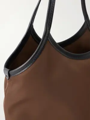 VALESQUE Cami Leather-trimmed Shoulder Bag
