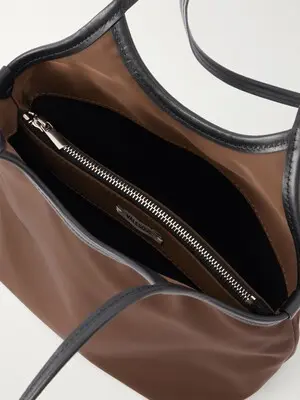 VALESQUE Cami Leather-trimmed Shoulder Bag