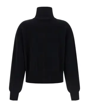 Extreme Cashmere High-neck Zip Cardigan