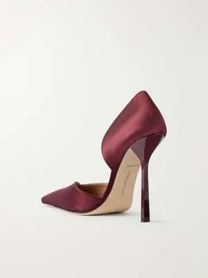 Victoria Beckham Angle D'orsay 115 Satin Pumps