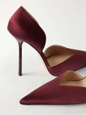 Victoria Beckham Angle D'orsay 115 Satin Pumps