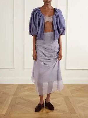 PAULINE DUJANCOURT Lauren Printed Tulle Jacket