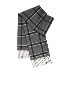 Gucci Tartan Wool Cashmere Scarf