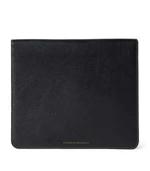 Brunello Cucinelli Calfskin Document Holder - Black
