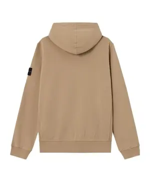 Stone Island Regular-fit Zip-up Hooded Sweatshirt With Ribbed Inserts
