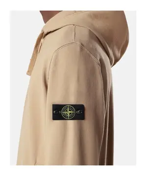 Stone Island Regular-fit Zip-up Hooded Sweatshirt With Ribbed Inserts