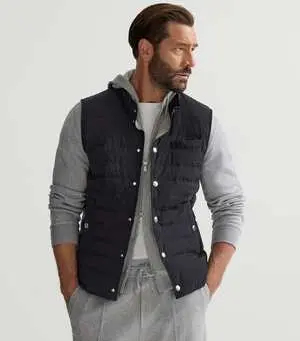 Brunello Cucinelli Bonded Taffeta Down Gilet