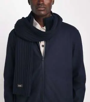 Herno Cashmere Rib-knit Scarf