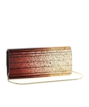 JIMMY CHOO Horizontal-ribbed Clutch
