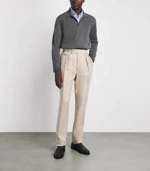Ralph Lauren Purple Label Cashmere Polo Sweater