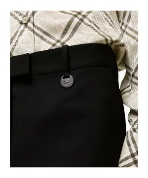 Burberry Wool Blend Tailored Trousers