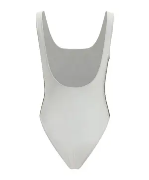 Burberry Check-trim One-piece Swimsuit - White