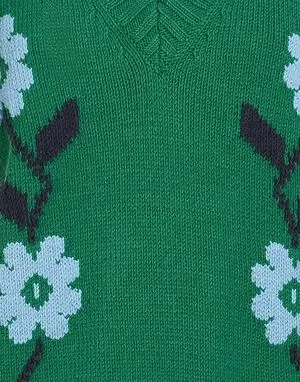 Max Mara Knitted Short-sleeve V-neck Top