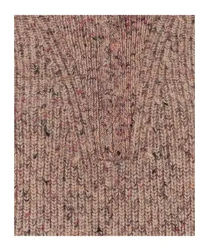 Isabel Marant Étoile Speckled Blend Half-zip Turtleneck Sweater