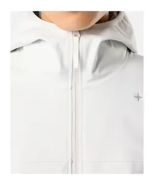 Stone Island Oversized-fit Zip-up Hooded Sweatshirt With Zip Pockets